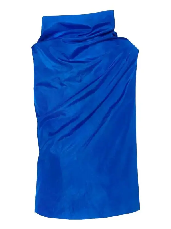 THE ROW Aria Draped-design Top - Blue