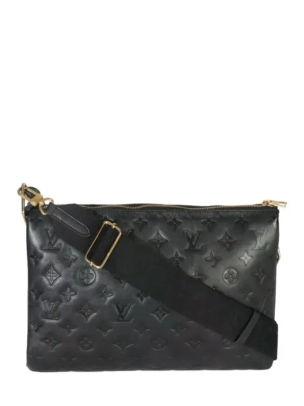 LOUIS VUITTON Coussin Mm Monogram Embossed Crossbody Bag - Black