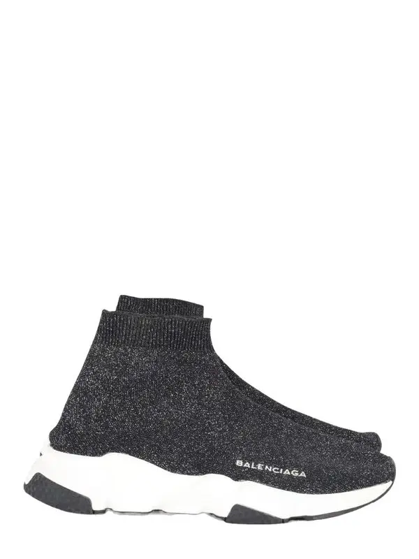 Balenciaga Logo-detail Sneakers - Black