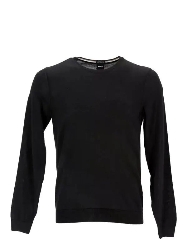 BOSS Knit Crew Neck Sweater - Black