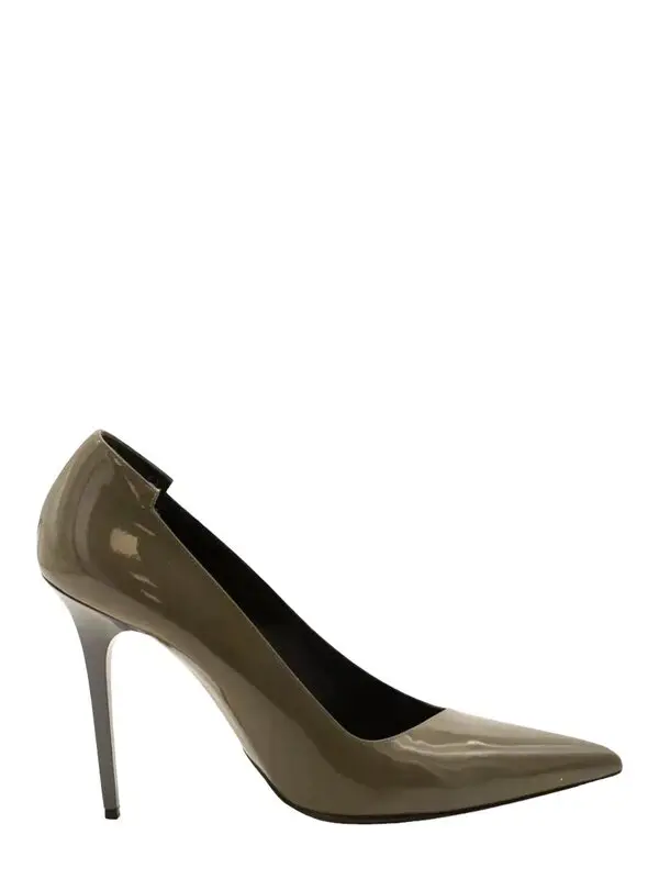 Balenciaga Point-toe Leather Pumps - Grey