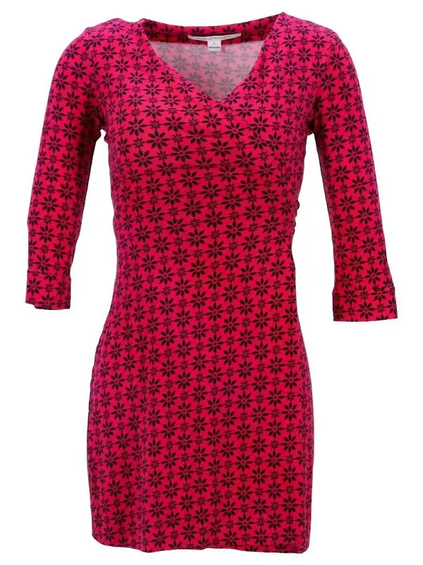 Diane Von Furstenberg Printed Mini Dress - Pink