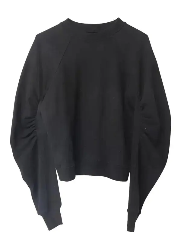 Citizens Of Humanity Gathered-sleeves Sweatshirt - Black