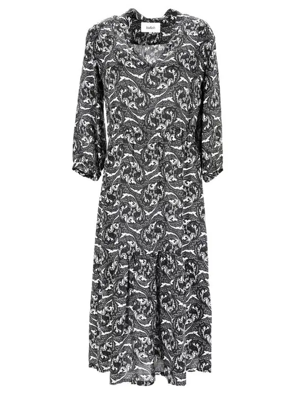 Ba&sh Midi Paisley Dress - Black
