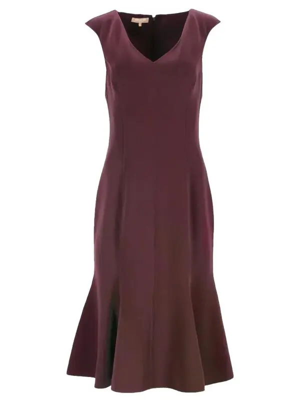 Michael Kors Vintage Trumpet-silhouette Midi Dress - Purple