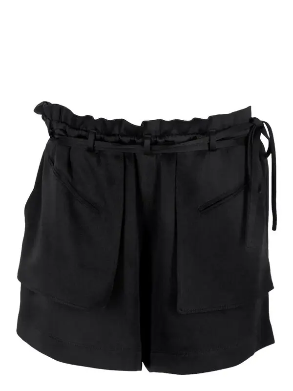 Valentino Garavani Paper Bag Shorts - Black
