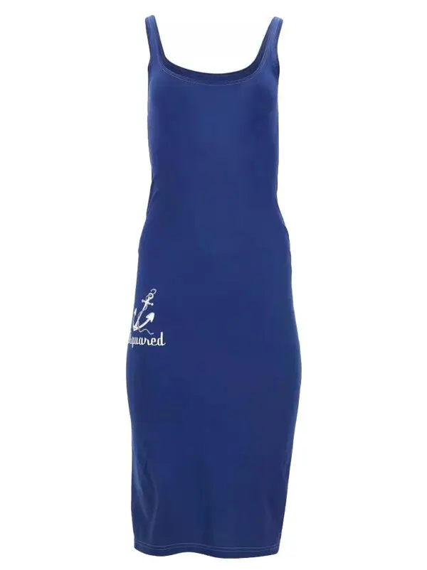 Dsquared2 Sleeveless Midi Dress - Blue