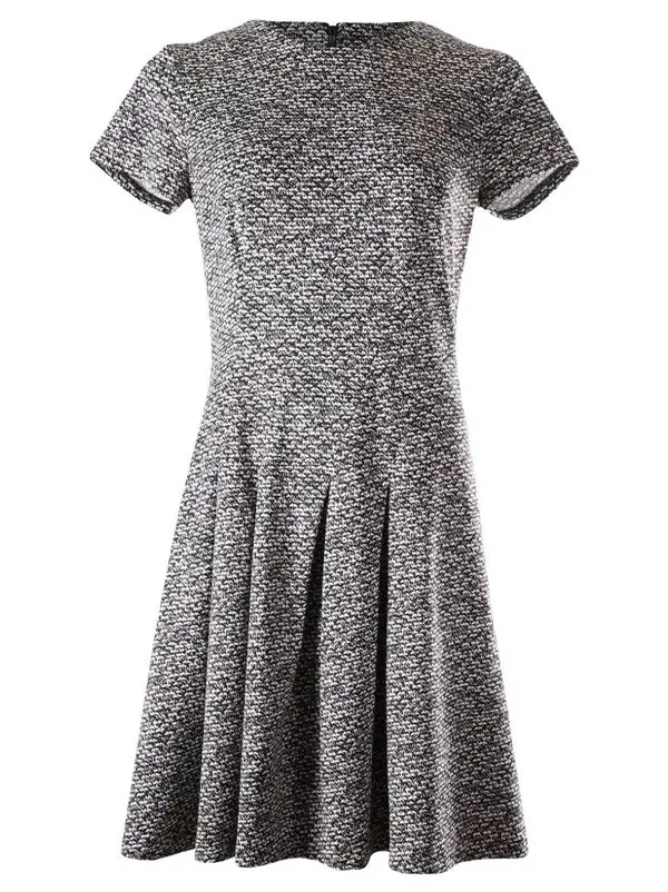 Michael Kors Knitted Fit & Flare Dress - Black