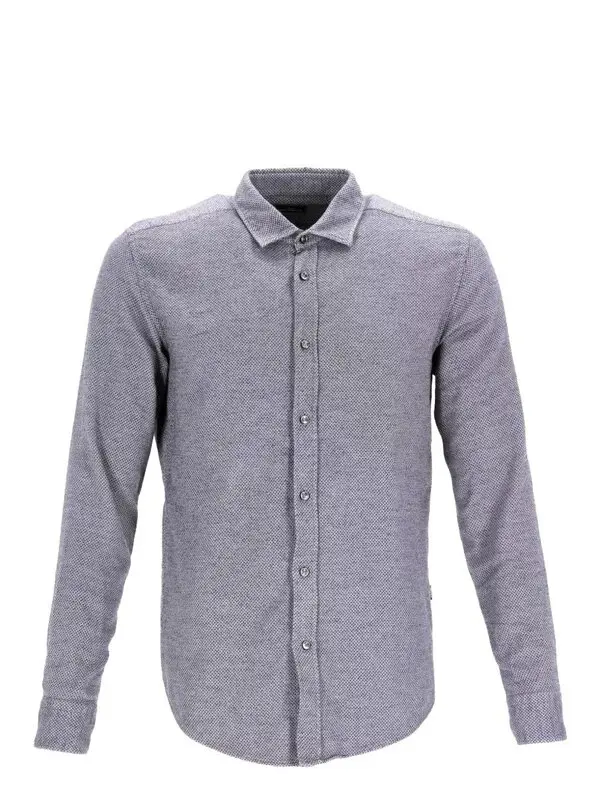 BOSS Buttoned Slim-fit Shirt - Grey