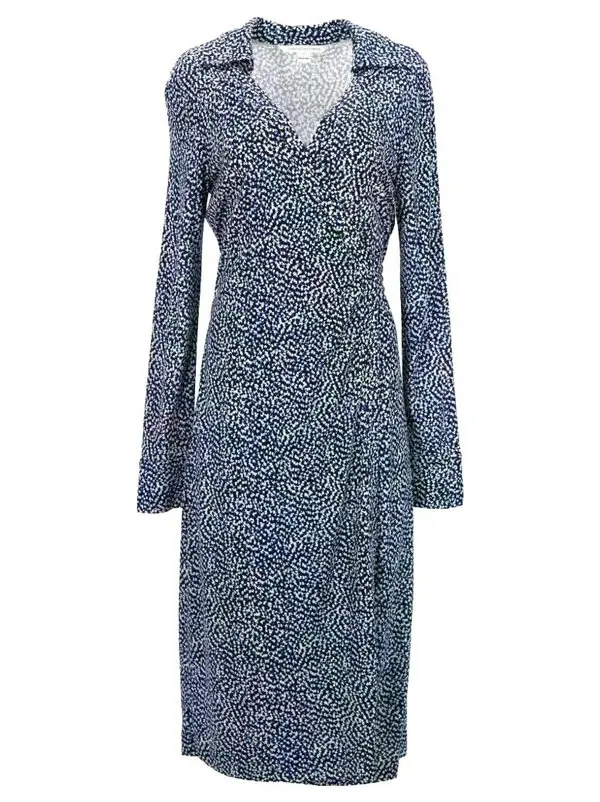 Diane Von Furstenberg Vintage Printed Dress - Blue