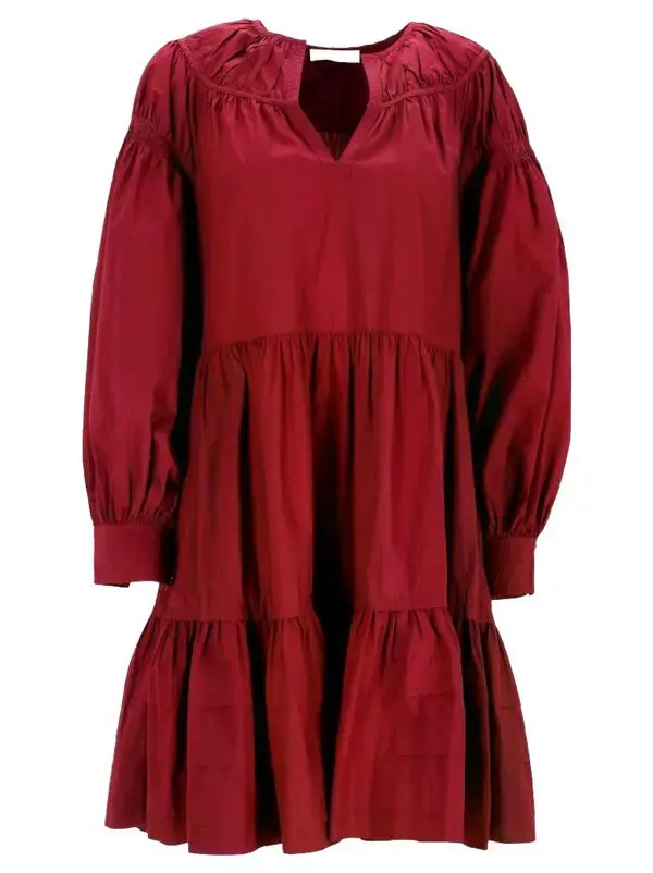 Ulla Johnson Tie-detailed Mini Dress - Red