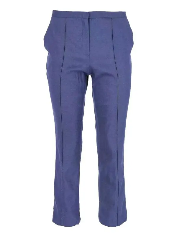 Diane Von Furstenberg Pintucked Trousers - Blue
