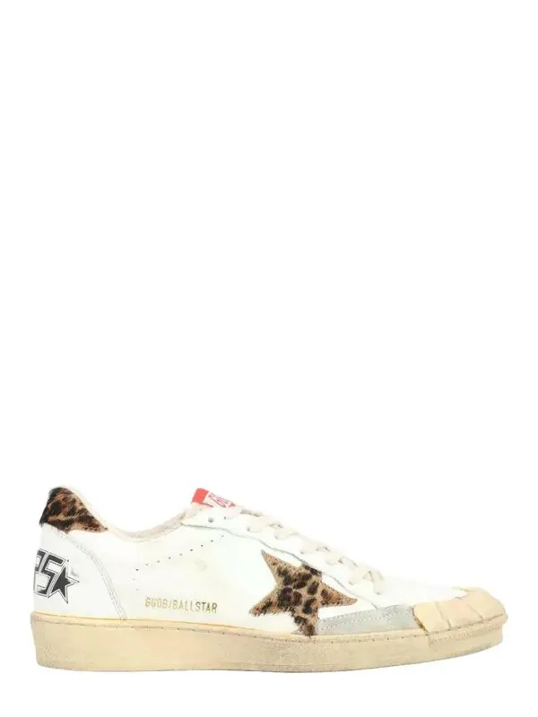 GOLDEN GOOSE Ball Star Leather Sneakers - White