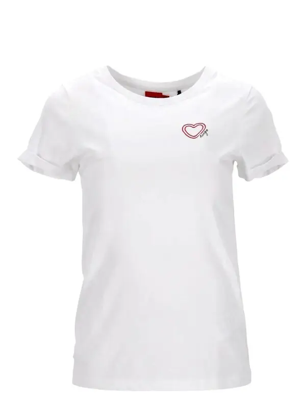 Hugo Heart-print T-shirt - White