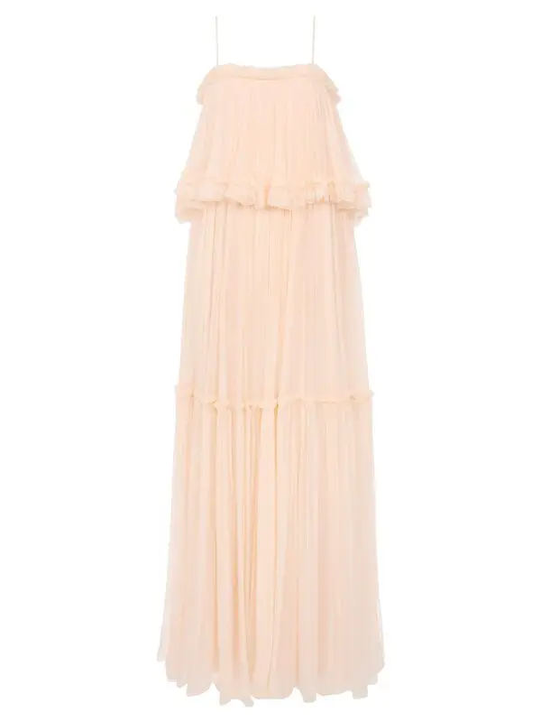 Chloé Thin-strap Maxi Dress - Powdery Pink