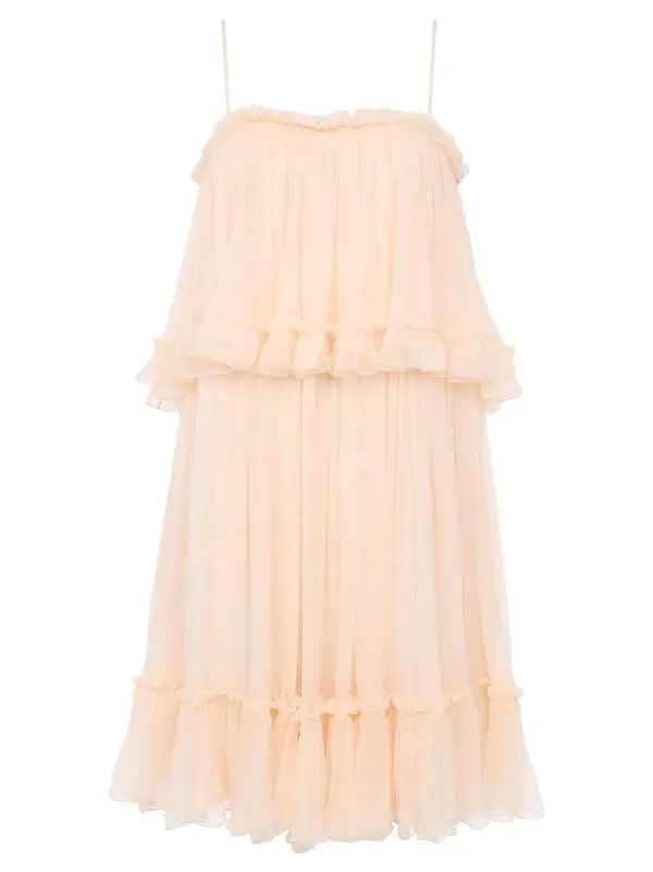 Chloé Thin-strap Mini Dress - Powdery Pink