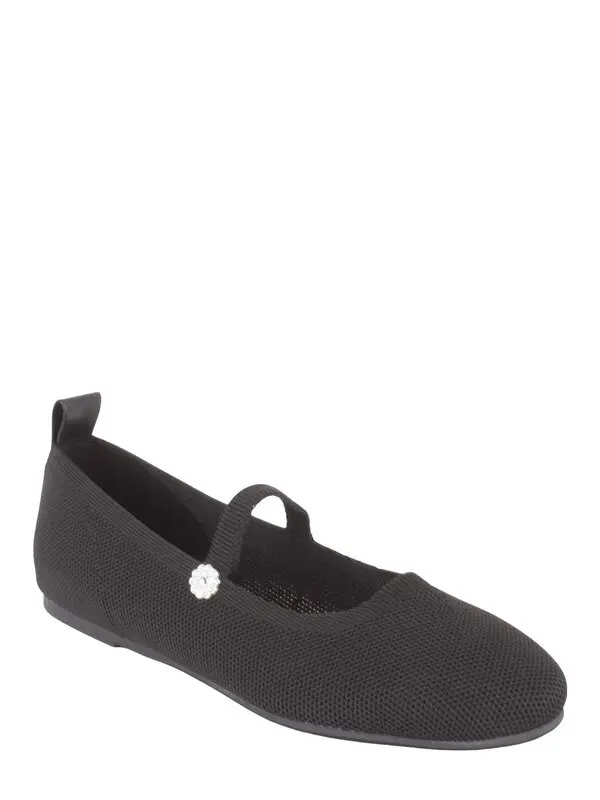 Tahari Cairo Mary Jane Flat - Black