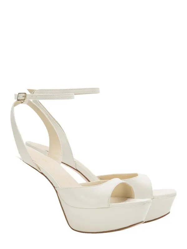 FREYA ROSE Margot Platform Heel Sandal - Ivory