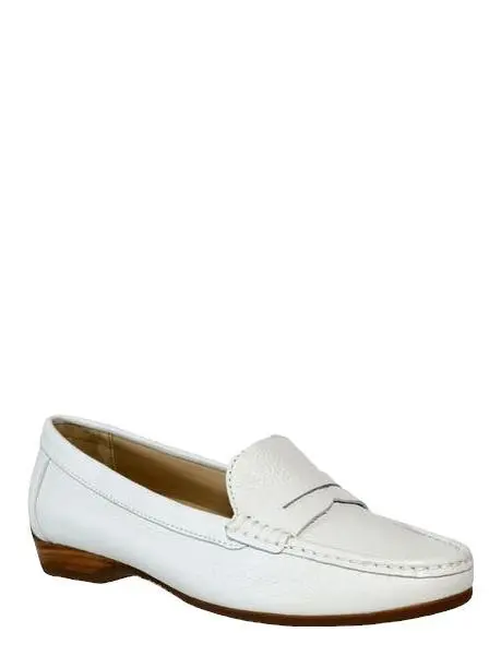 DAVID TATE Penny Loafer - White