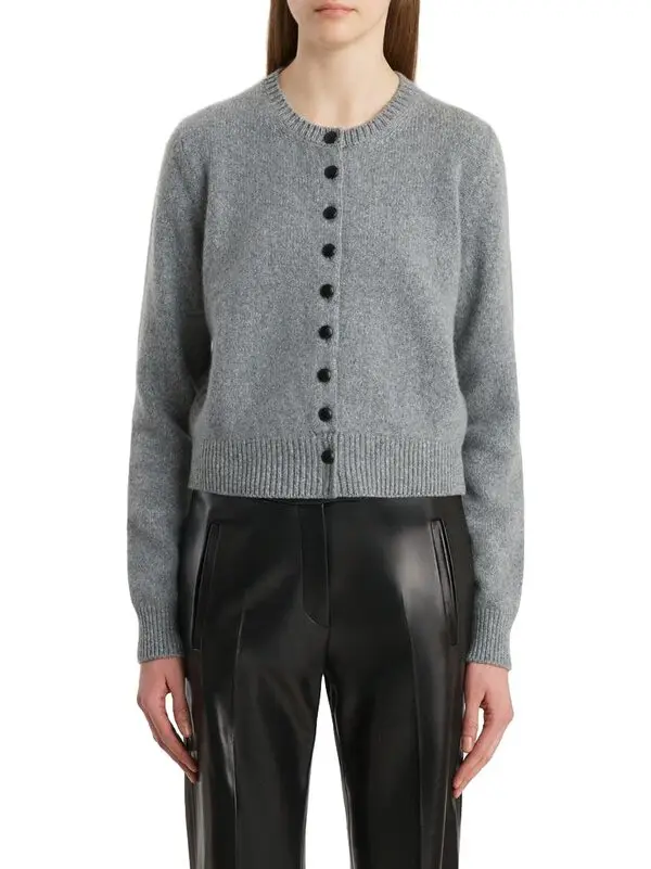 Khaite Everheart Cashmere Cardigan - Fog