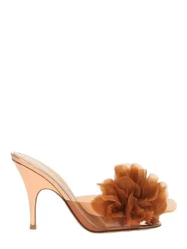 GIANVITO ROSSI Igea Mules - Metallic Rust Tpu
