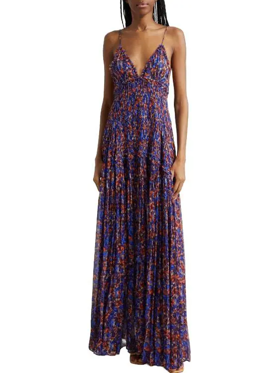 Ulla Johnson Atrani Print Maxi Dress - Violet