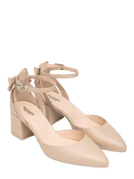 NEROGIARDINI Ankle Strap Pump - Natural