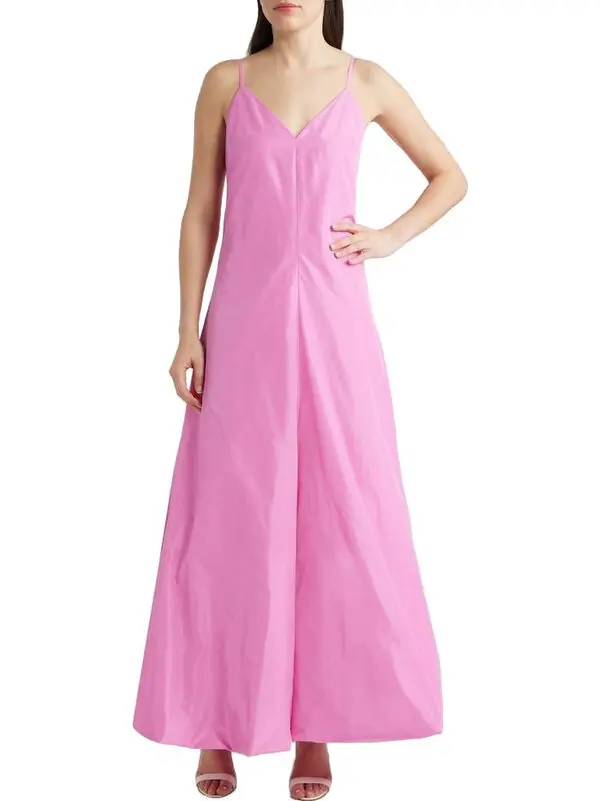 Staud Paloma Open Back Gown - Orchid