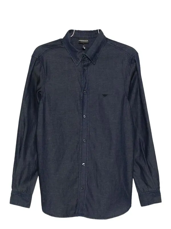 Emporio Armani Denim Cotton Shirt - Blue