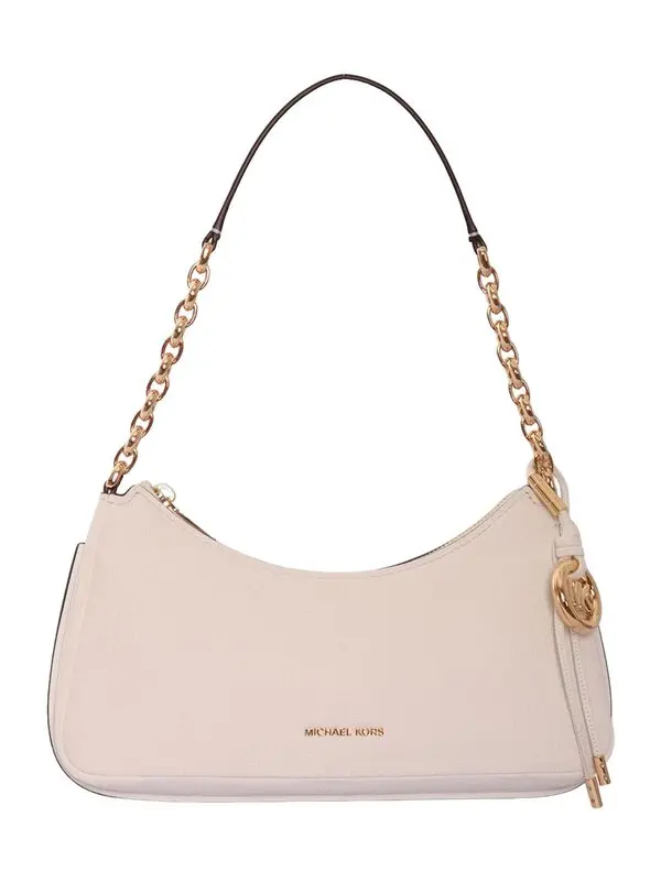 Michael Kors Shoulder Bag With Chain Strap - White