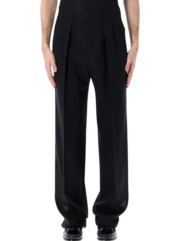 TOM FORD Pleated Trousers - Black