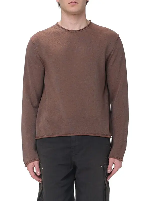 Our Legacy Cotton And Linen Crew-neck Pullover - Brown