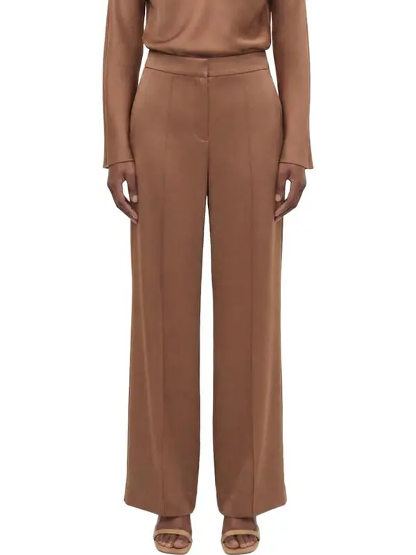 Simkhai Wide Leg Trousers - Brown
