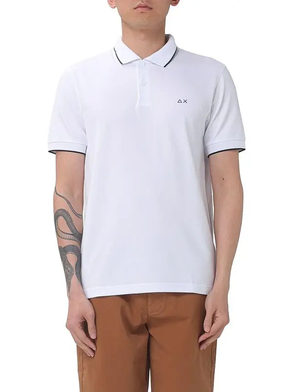 SUN 68 Polo Shirt - White