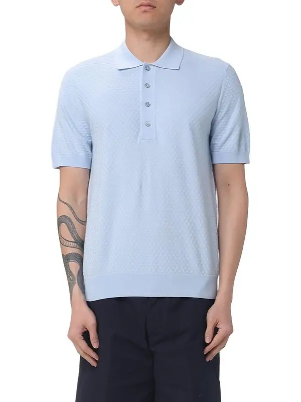 PAOLO PECORA Polo Shirt - Gnawed Blue