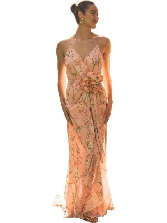 Mestiza New York Love Letter Ruffle Gown - Floral