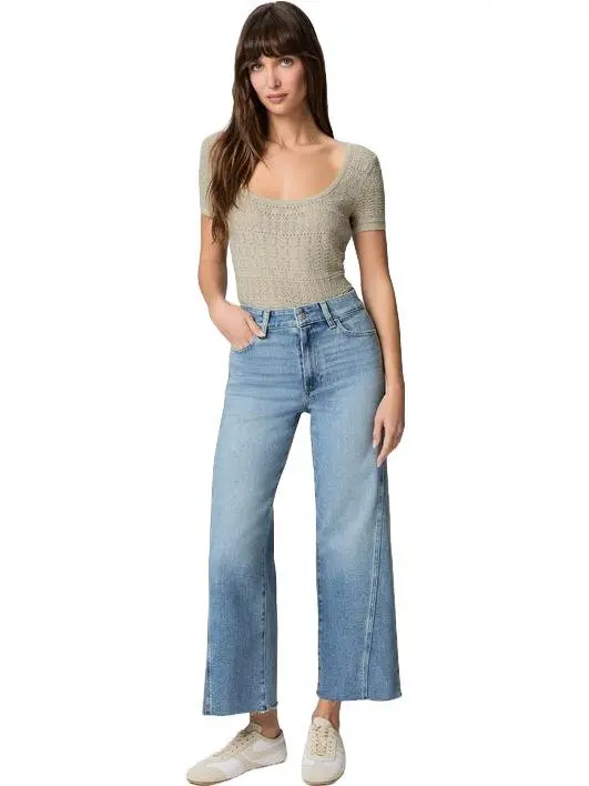 Paige Anessa Wide Leg Jeans - Denim
