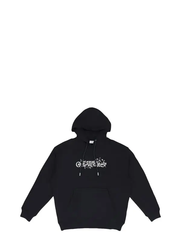 Off-White Bookish Flower Skate Hoodie - Black