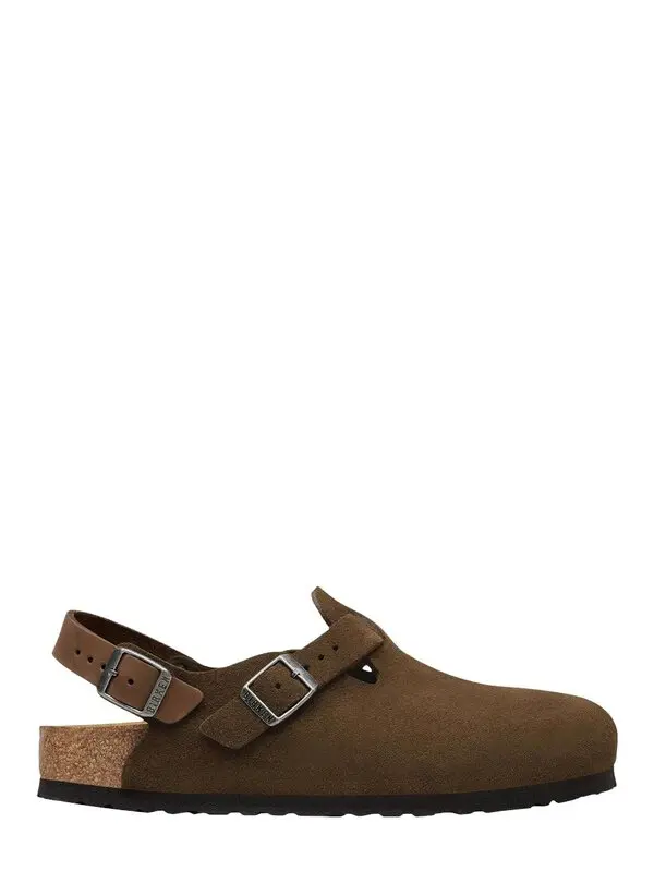 BIRKENSTOCK Tokio Suede Sandal - Brown