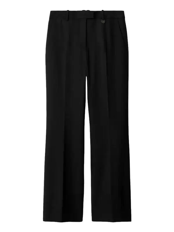 Burberry Tailored Trousers With Tag Detail - Black