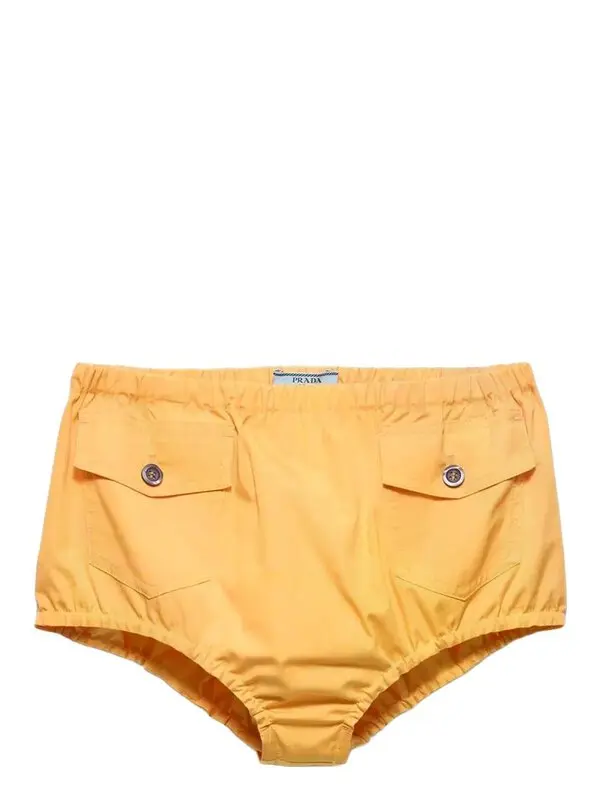 Prada Poplin Shorts - Yellow
