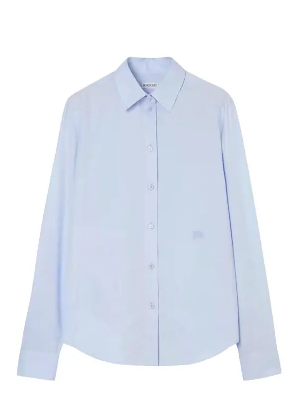 Burberry Regular-fit Cotton Poplin Formal Shirt - Blue