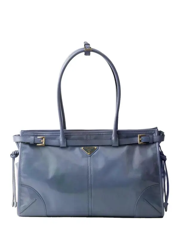 Prada Bonnie Large Leather Handbag - Blue