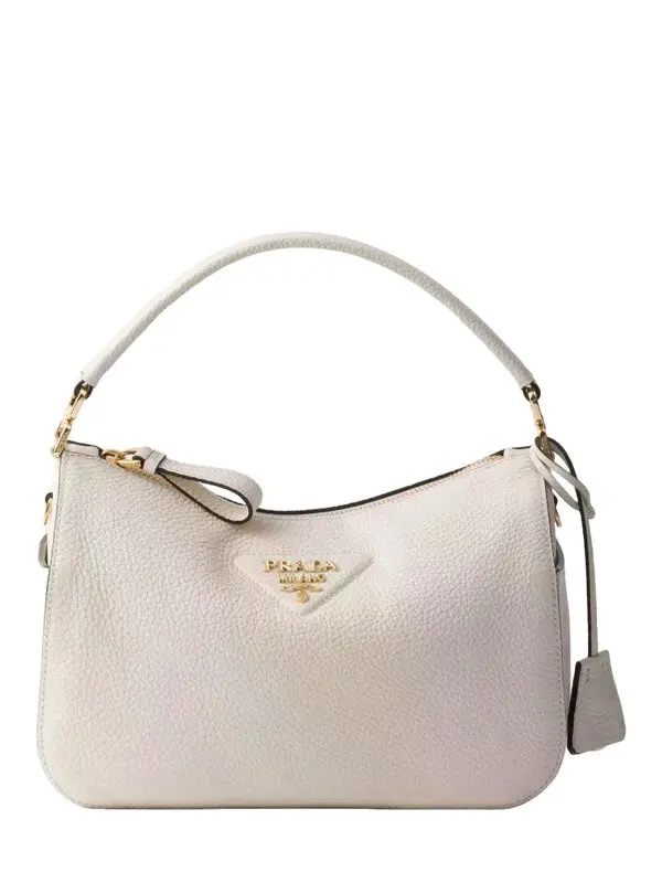 Prada Leather Shoulder Bag - Neutrals