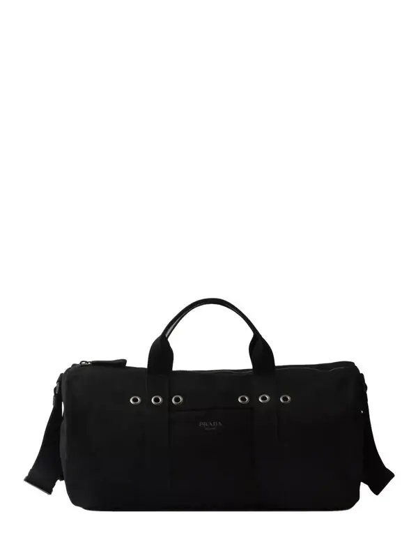 Prada Canvas Duffel Bag - Black