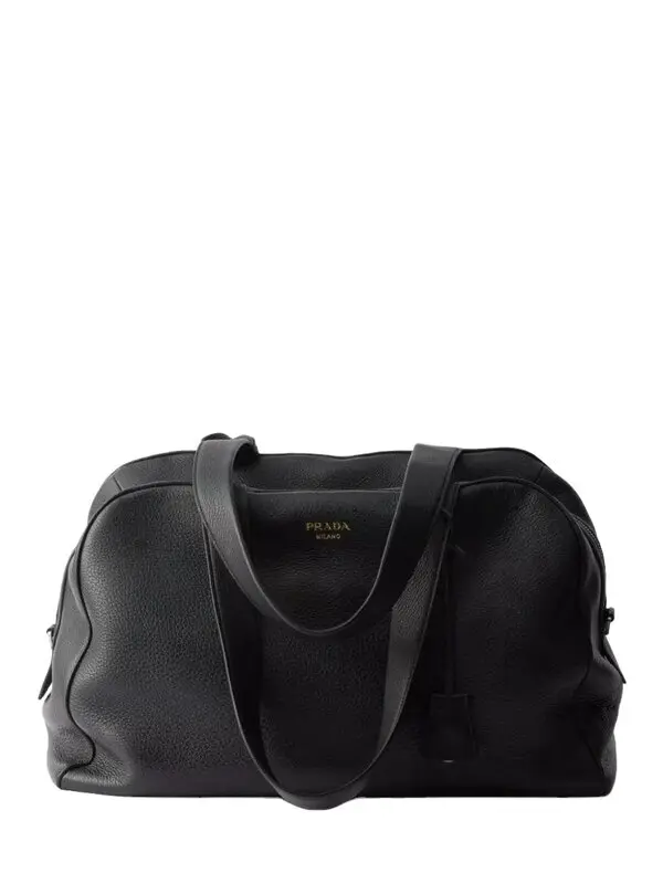 Prada Leather Duffle Bag - Black