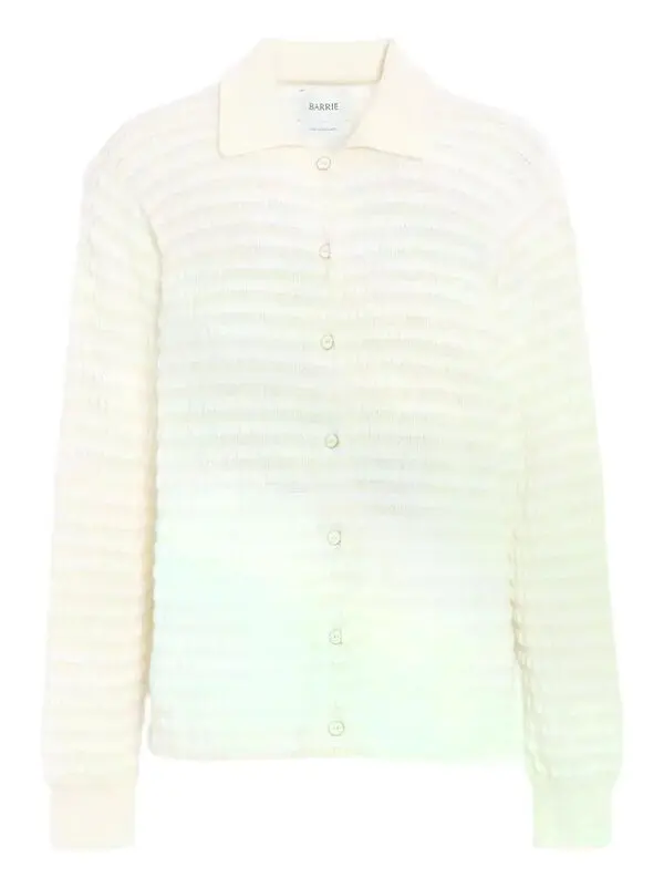 BARRIE Embossed Knit Shirt - Neutrals
