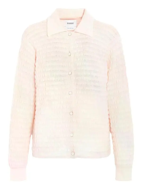 BARRIE Embossed Knitwear Shirt - Pink