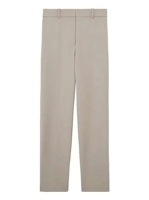 REISS Straight-leg Stretch-woven Trousers - Stone Neutral
