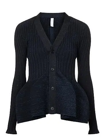 CFCL Pottery Glitter Knitted Cardigan - Black Blue